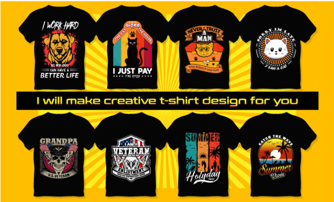 Make unique custom tshirt design for you by Unique10design | Fiverr