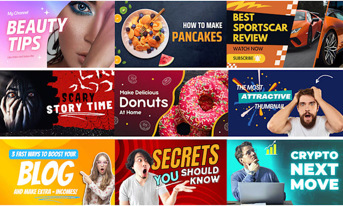 Design a strong thumbnails to get the maximum of attention by Embro92 ...