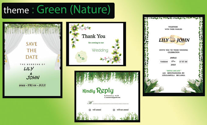 Design unique invitations for your special day by Nawosplace | Fiverr