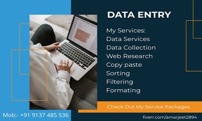 Do high quality and professional data entry operations by Amarjeet2894 | Fiverr
