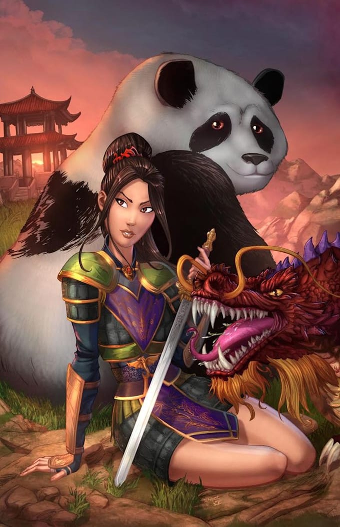 Draw unique comic art, comic story and comic strip, fan art in anime ...