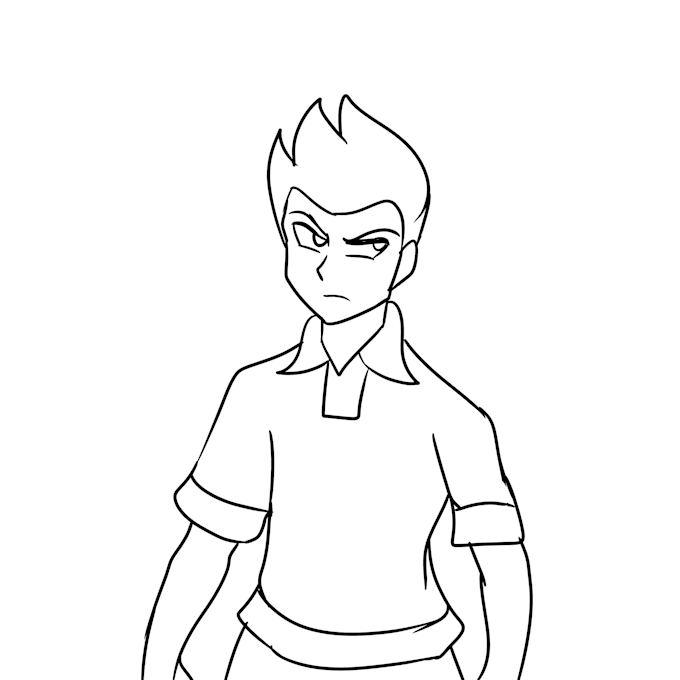 Draw a custom action character by Sebastian599 | Fiverr