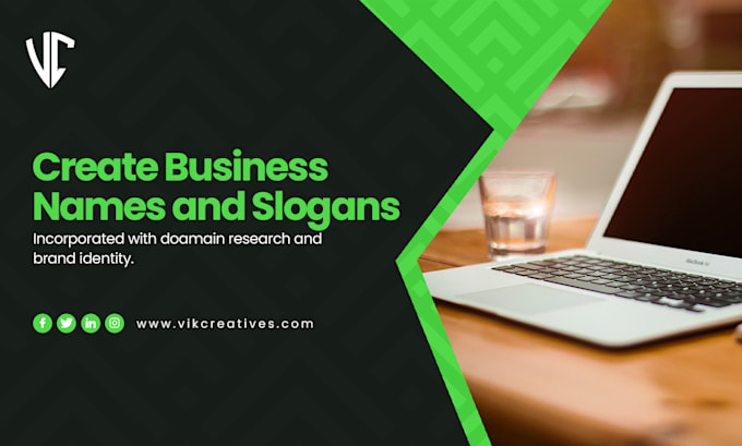 Create brilliant business names and slogans, domain and brand identity ...