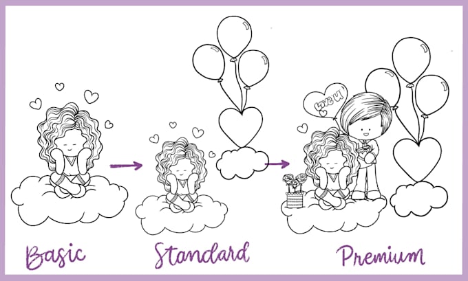 Draw a digital coloring pages for children by Giddalthi_i | Fiverr