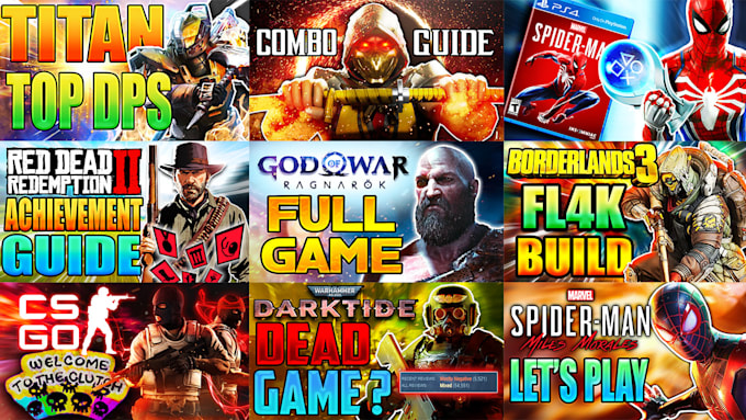 Design 2 custom eye catching youtube gaming thumbnails by Chimerastudio ...