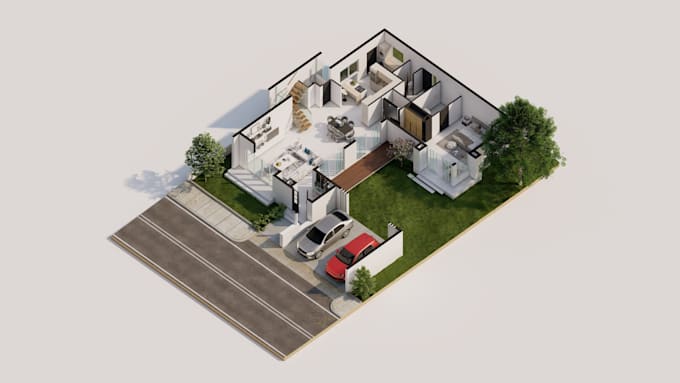 Create realistic rendered floor plans and realistic 3d floor plans by ...