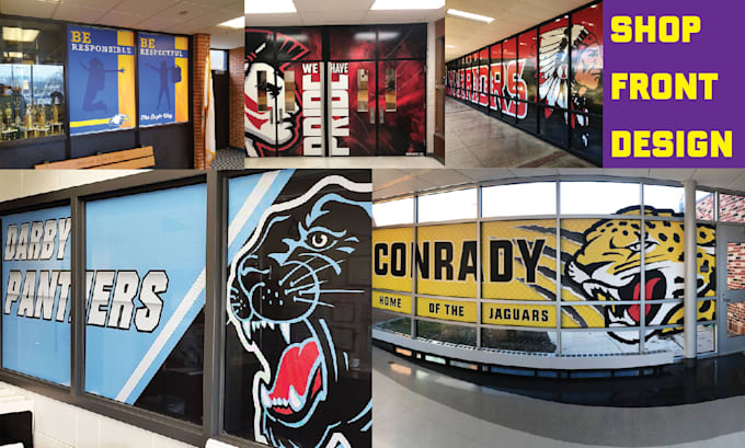 Shop front, storefront, signboard, yard sign, signage, design by ...