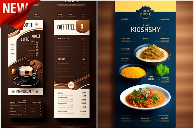 Digital or animated food menu card mesigns by Keshavkumarr | Fiverr