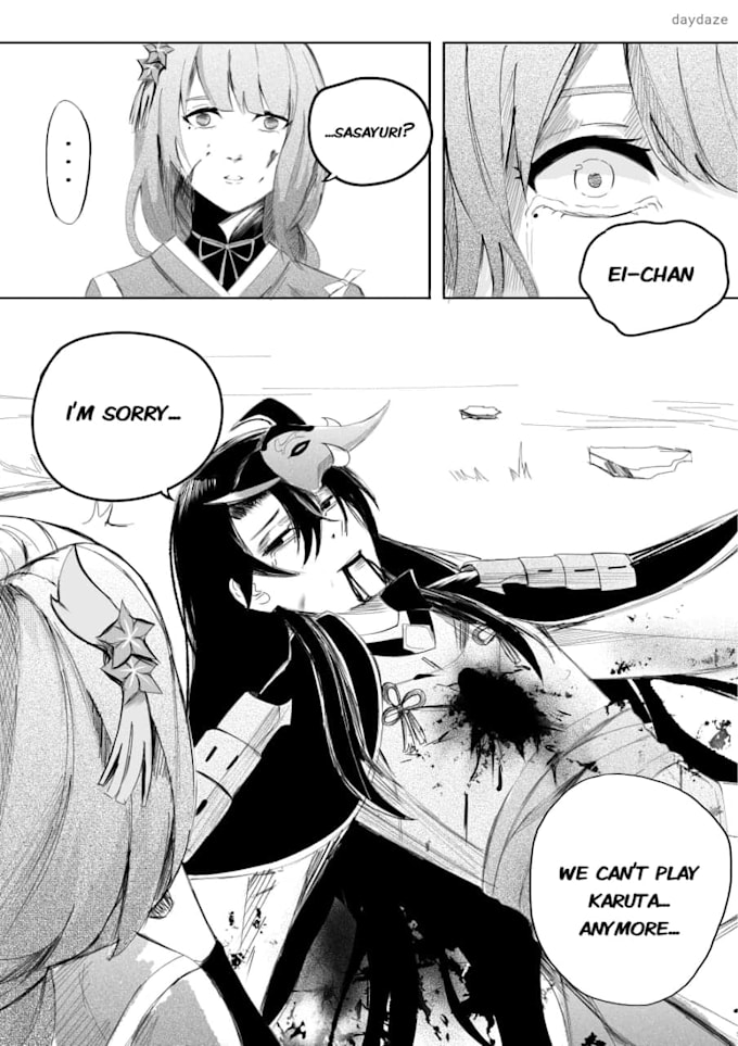 Draw detailed webcomic, manga, webtoon, comic page for your story by ...