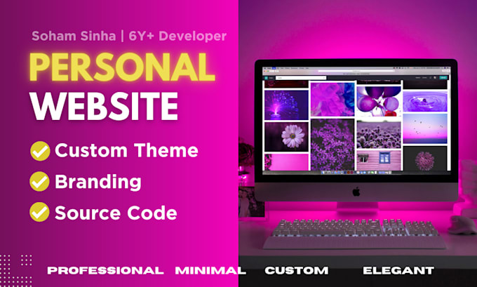 Create a portfolio or personal website using react by Game_glide | Fiverr