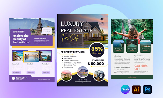 Design a one page full color flyer professional by Rizkyar04 | Fiverr