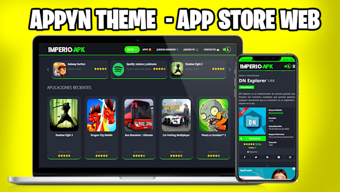 Install appyn theme and make website like play store by Whichapp430 | Fiverr