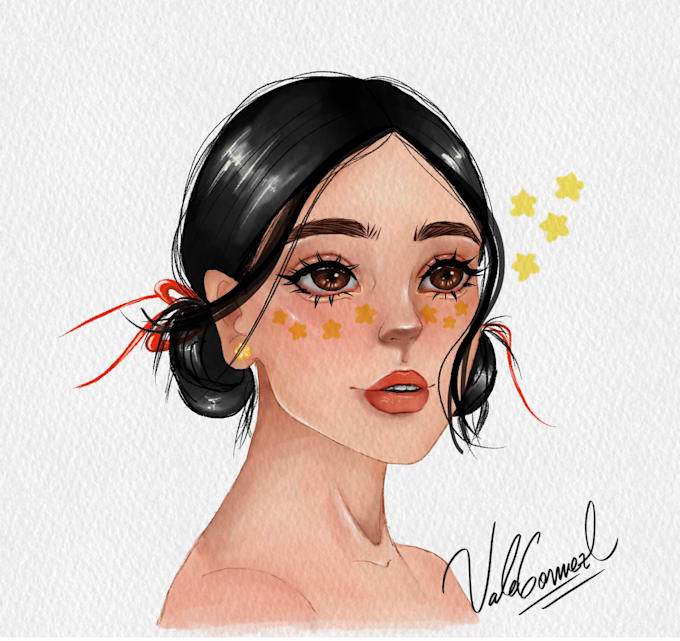 Draw your characters in digital by Artistacreativa | Fiverr