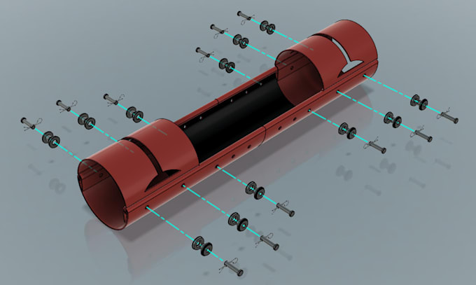 Design orthographic, assembly, and 3d renderings by Pirho_dsine | Fiverr