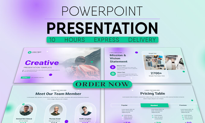 Design powerpoint presentation template, google slides and investor ...