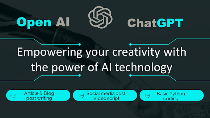 Do content creation, writing, and coding using ai by Jainul883 | Fiverr