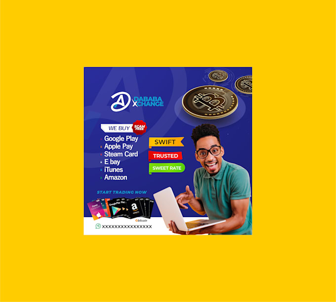 Design amazing bitcoin, trading and exchange flyer by Eugenefrank72 ...