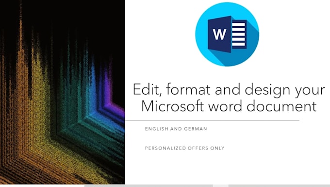 Format and design your microsoft word document by Alisaleem132 | Fiverr