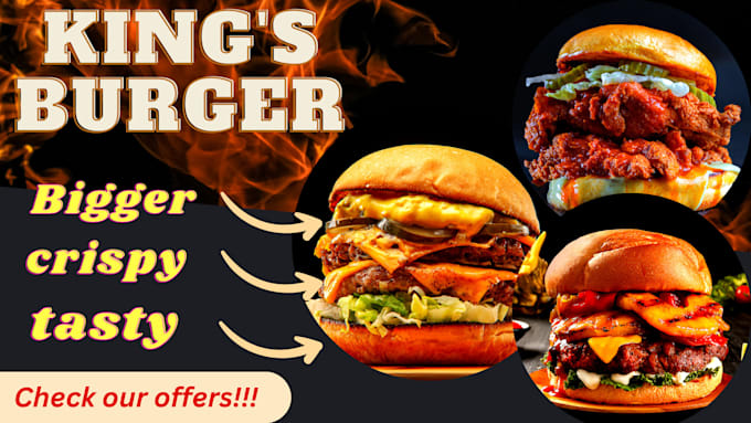 Do an attractive restaurant flyer, food flyer,menu to attract customers by Susujan | Fiverr