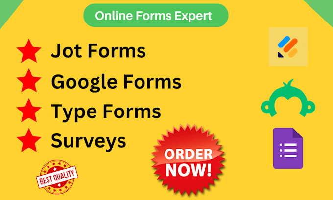 Design responsive online survey form using jot form by Alimalik249 | Fiverr