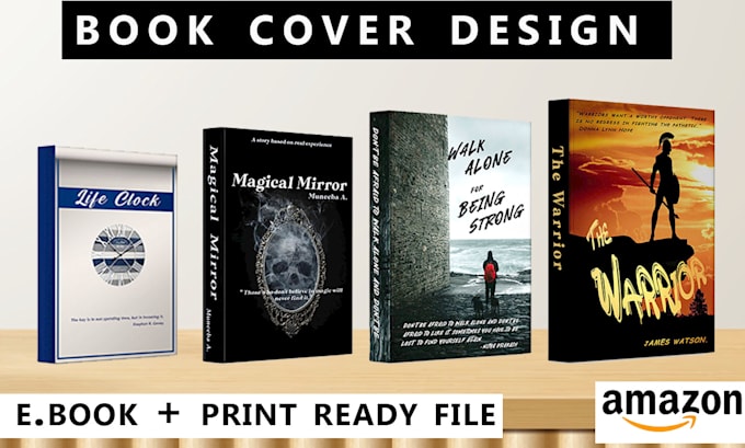 Design a variety of book ebook amazon kindle covers by Muneeba_ansar ...
