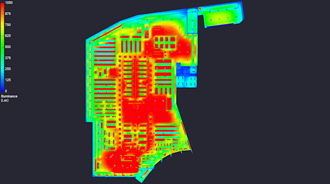 Create lighting designs and lux plot by M33roo | Fiverr