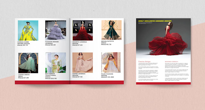 Professional modern catalog design by Morioumbegum | Fiverr