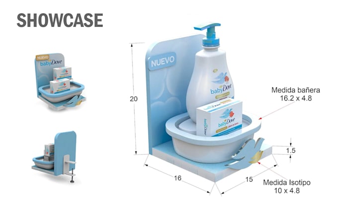 Do product display posm items 3d retail display by Joseph3dg | Fiverr