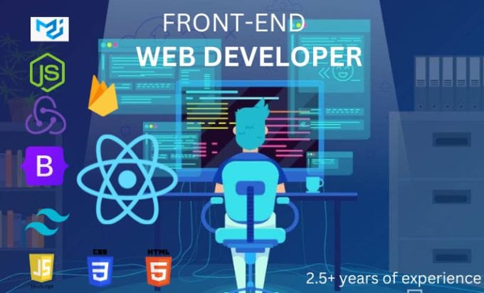 Be your frontend web developer with react js by Ripon8569 | Fiverr
