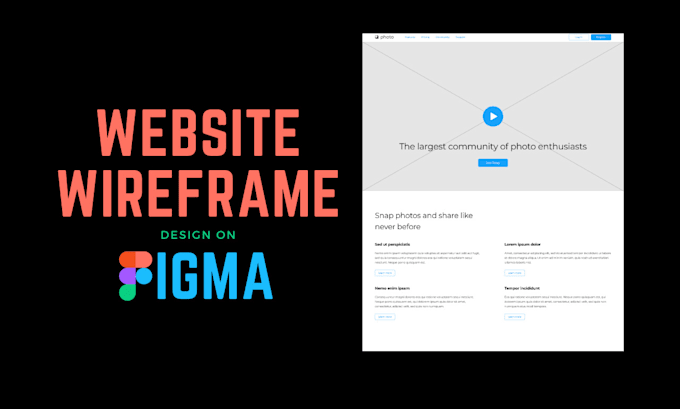 Create figma wireframe for your website and landing page by Martins_dwl ...