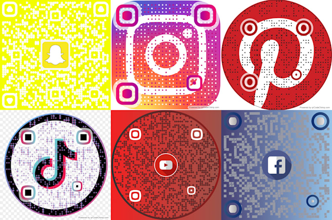 Design a social media qr codes for you by Toqaahefnyy | Fiverr