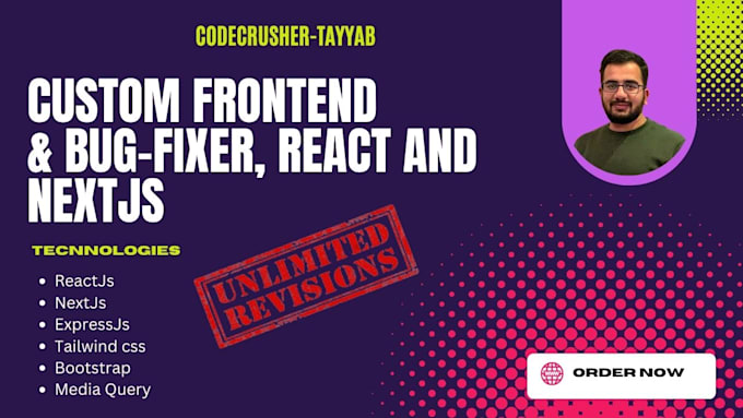 Fix And Build Website Using Reactjs Nextjs And Nodejs By Tayyabashraf784 Fiverr