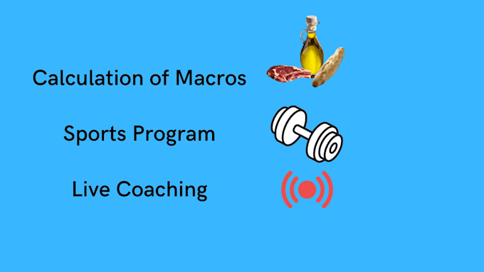 Create a program and calculate your macros by Tristan1605 | Fiverr