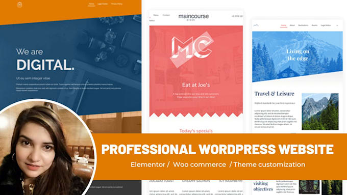 Create clean and modern wordpress website by Anamnadeem111 | Fiverr