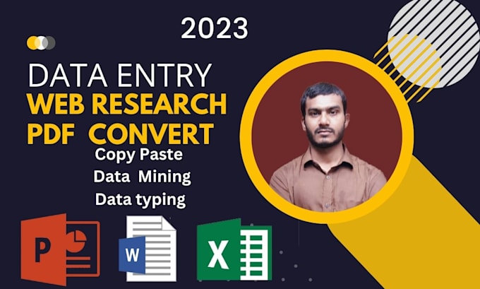 Do data entry, web research,pdf conversion,data mining by Jubayer387 | Fiverr