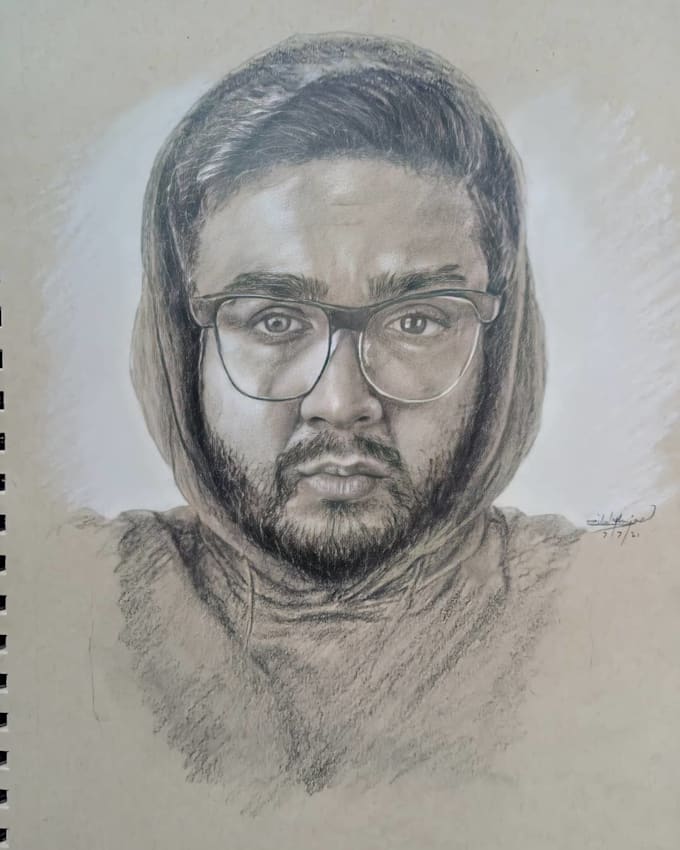 Be draw portrait drawings by Bil1amj | Fiverr