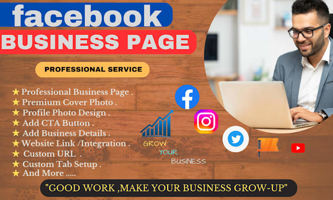 Create and setup professionally facebook business page by Hasanmahmud88 ...