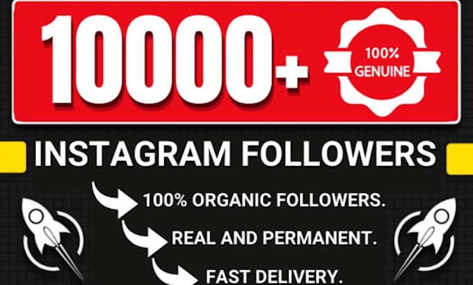 Do instant 10,000 followers for your instagram by Richard_lison | Fiverr