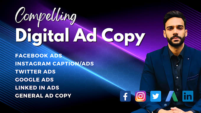 Write captivating ad copy for your digital campaigns by Naeemhash | Fiverr
