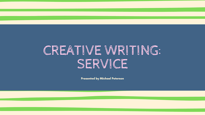 Write any creative text for you by Englishwriter10 | Fiverr