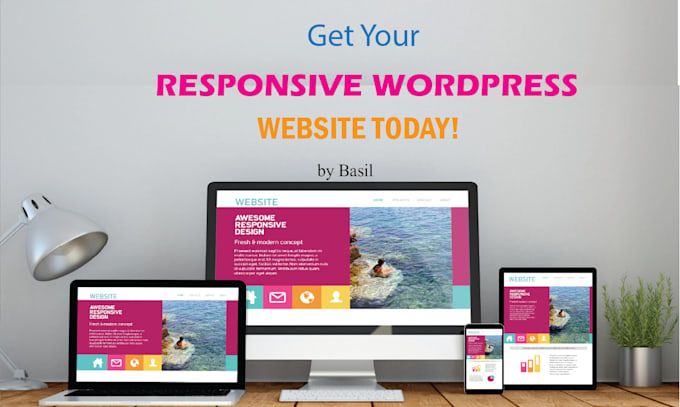 Build responsive and optimized wordpress website design by Basilngoe | Fiverr
