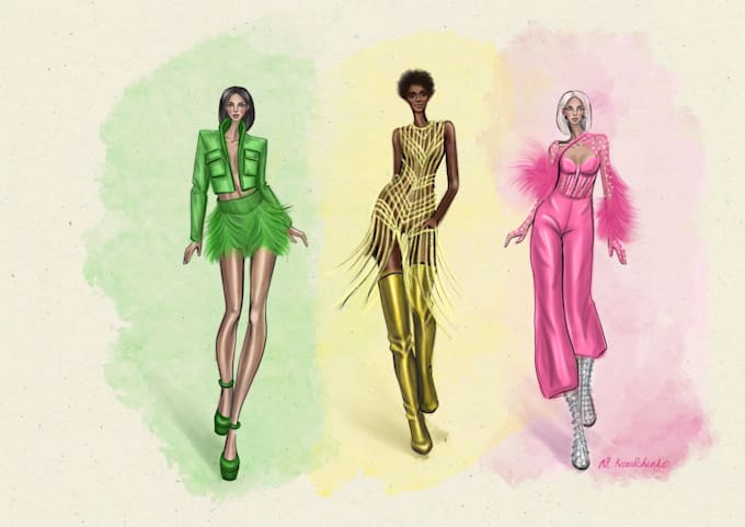 Draw your outfit with fashion style by Tali_artist | Fiverr