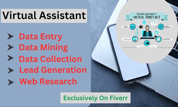 Be your virtual assistant for data entry, copy past, web research, data mining by Joycutter | Fiverr