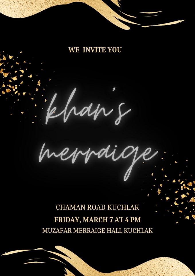 Make marriage card for you by Click2buy0 | Fiverr