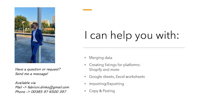 Do data entry, excel, database editing by Dinkofabricni | Fiverr