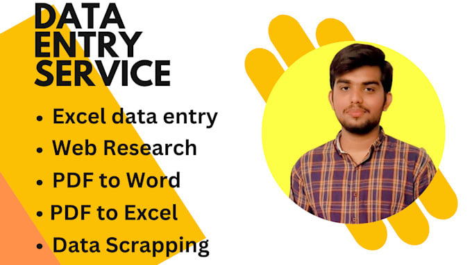 Do data entry, copy paste, web research, excel, web scraping by Zohaibking109 | Fiverr