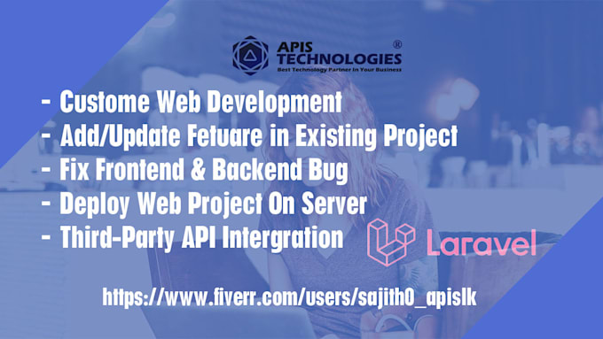 Do web development, fix bugs, deploy your laravel web app by Sajith0 ... Do web development, fix bugs, deploy your laravel web app by Sajith0 ...