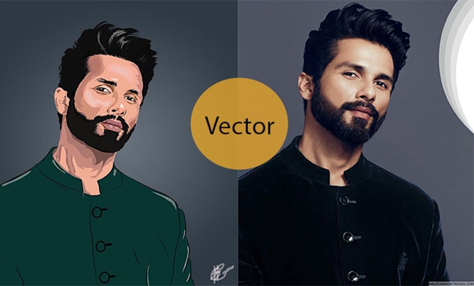 Draw your vector portrait as you wish by Capturextream | Fiverr