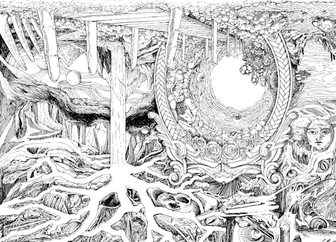 Create premium custom pen and ink style vector line drawings by N ...