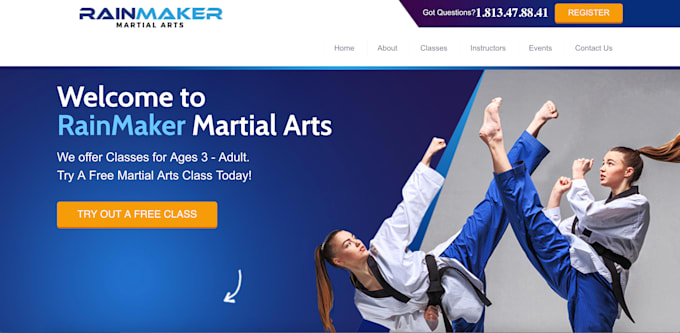 Design wordpress martial arts school website, taekwondo website by Obey_city | Fiverr
